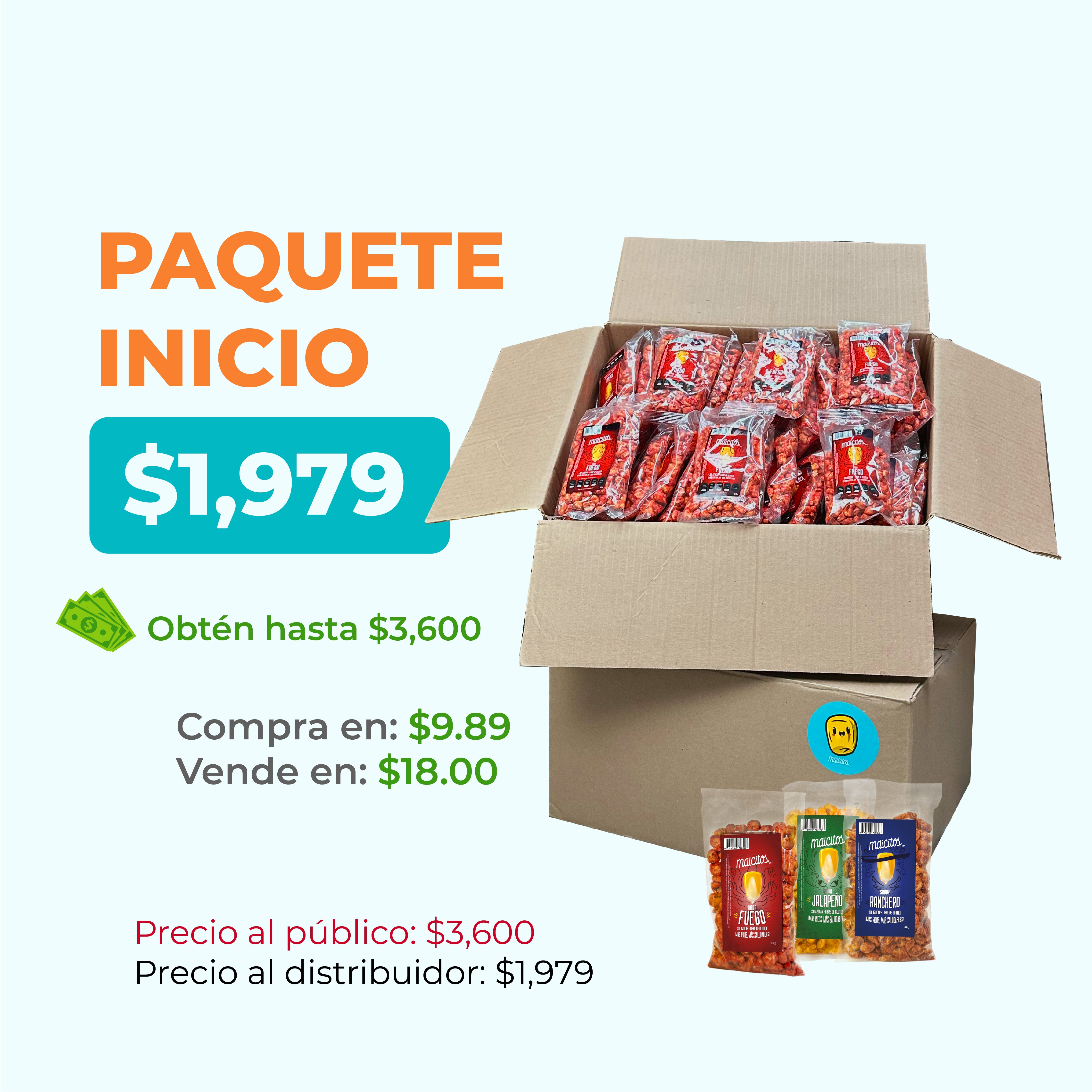 Maicitos Emprende tu negocio con snacks saludables
