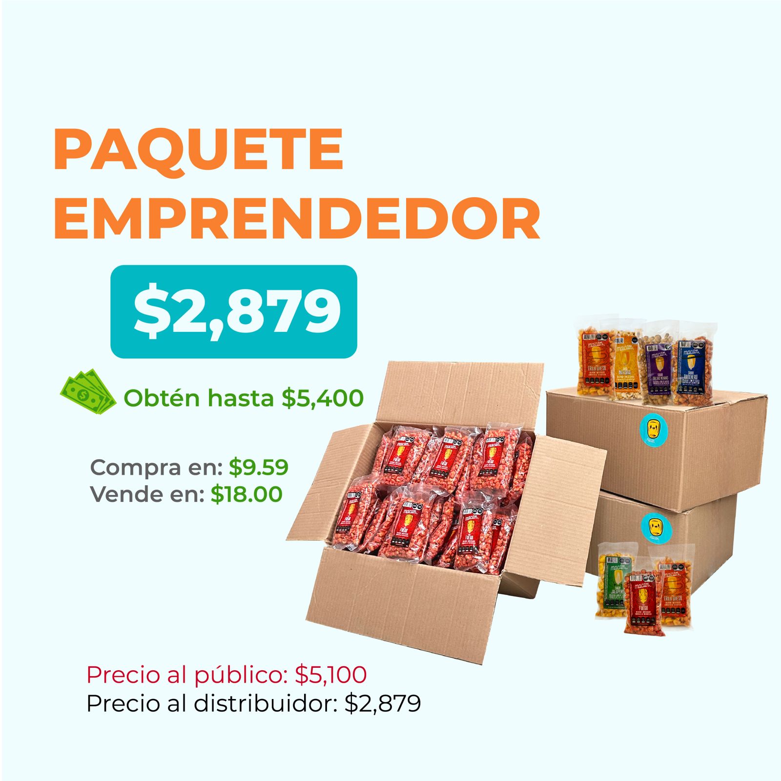 Maicitos Emprende tu negocio con snacks saludables